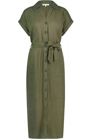 Zomerjurken & Casual Jurken in de kleur groen voor dames | KLEDING.nl